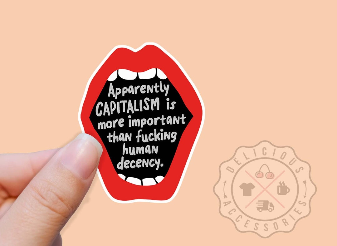 People Over Profit Sticker, Anit-capitalism Sticker, Class ...