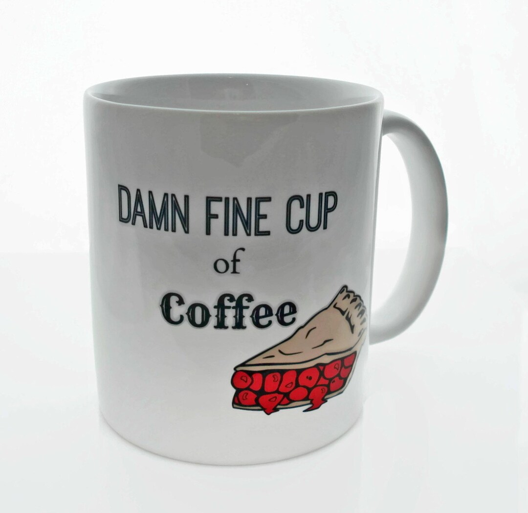 Damn Fine Cup of Coffee, Cherry Pie, Funny Coffee Mug, Cafe Mug - Etsy