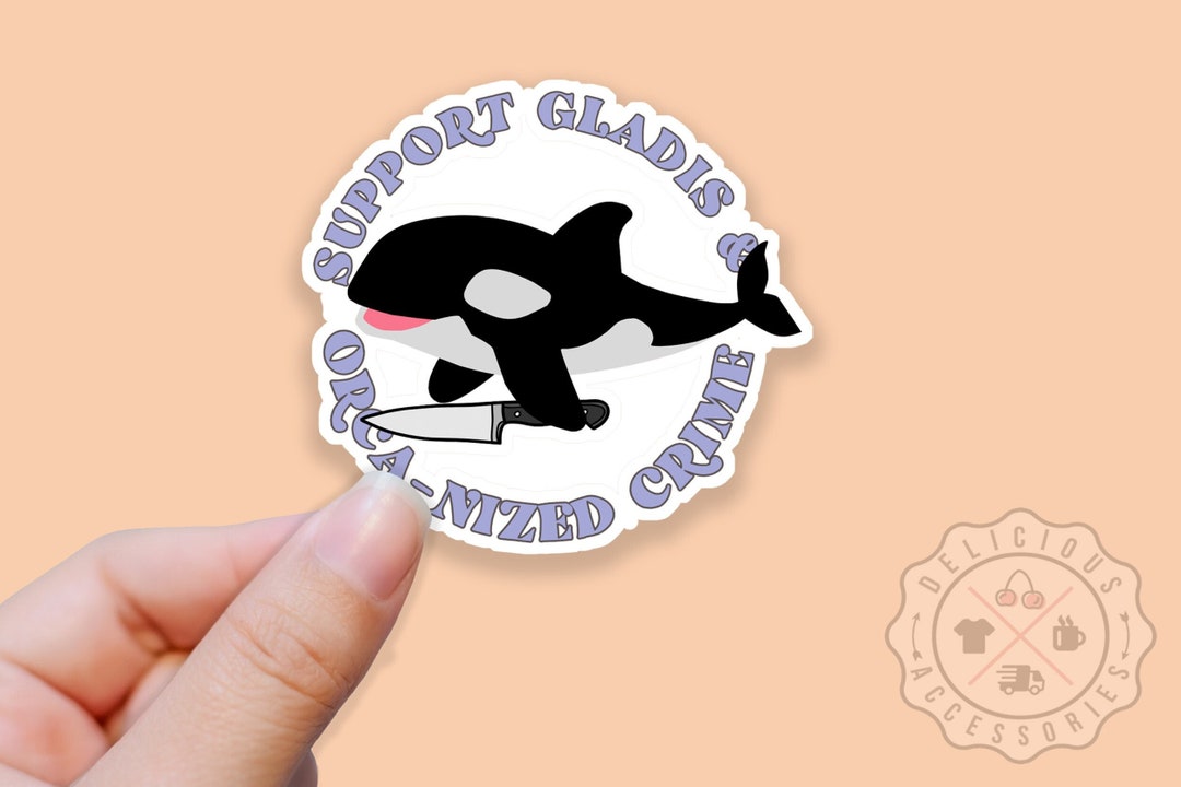 White Gladis Orca Sticker, Team Gladis, Orca Uprising, Killer Whale ...