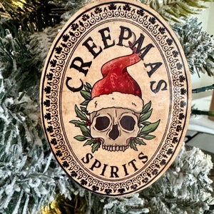 Creepmas Dark Christmas Tree Ornaments, Gothic, Spooky Christmas Decor ...