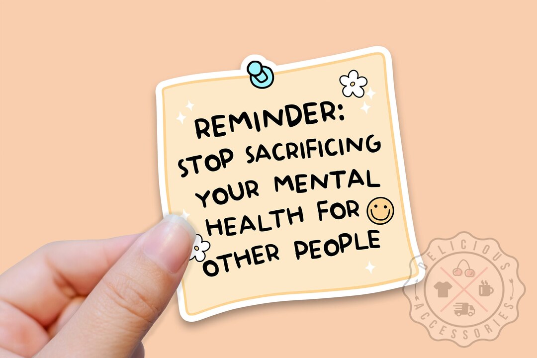 Mental Health Matters Sticker, Mental Health Stickers, Narcissistic ...