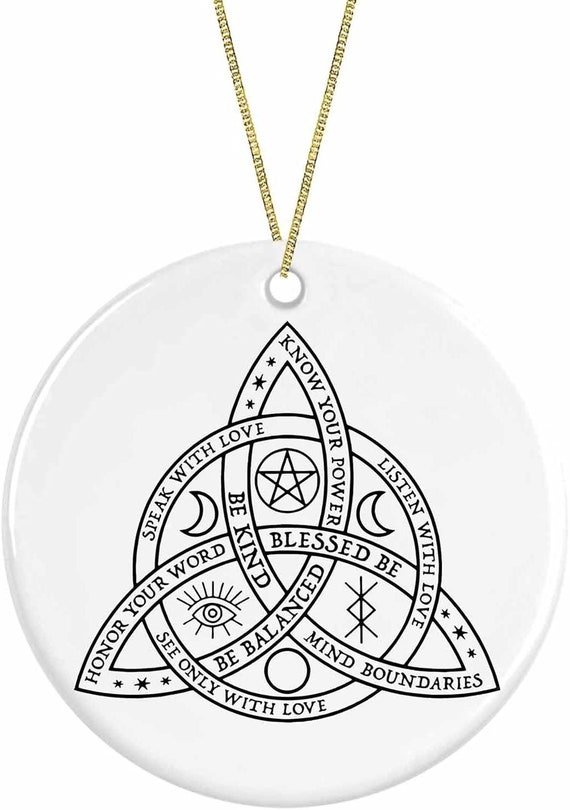 Triquetera Trinity Knot Winter Solstice Ornament Wiccan Pagan - Etsy