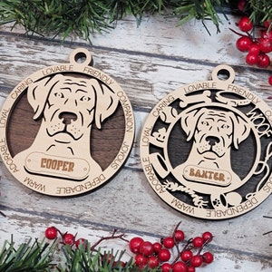 Personalized RHODESIAN RIDGEBACK Custom Dog Ornament, RIDGEBACK ...