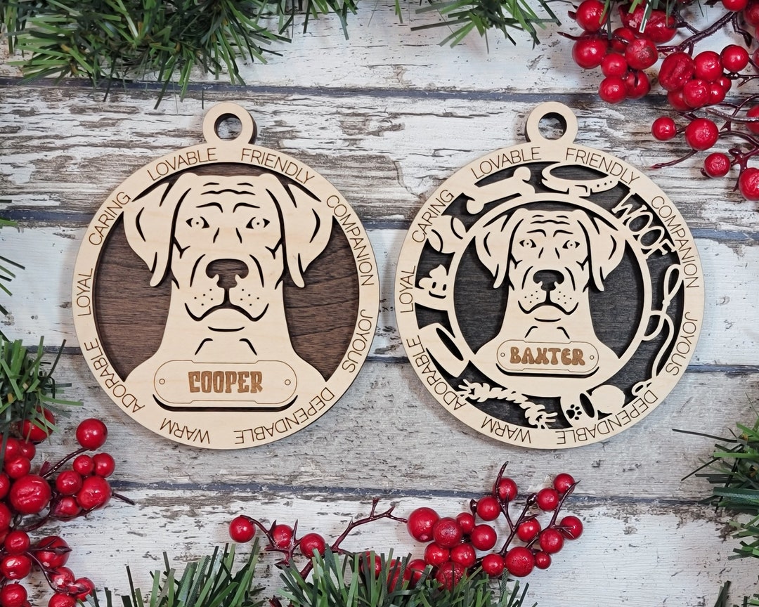 Personalized RHODESIAN RIDGEBACK Custom Dog Ornament, RIDGEBACK ...