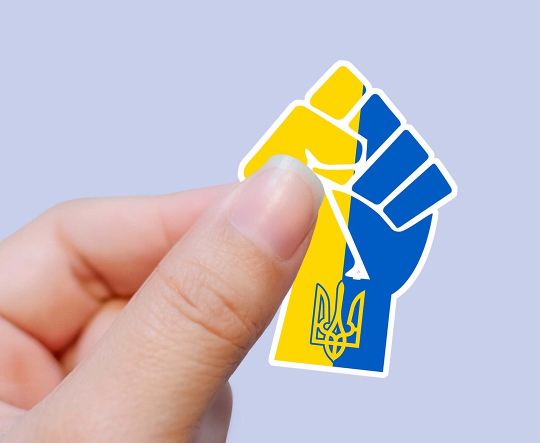 Solidarity With UKRAINE Stand With Ukraine Quality Vinyl Sticker 3 ...