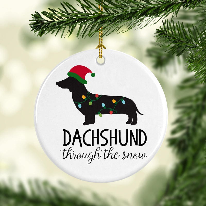 Dachshund Through the Snow - Etsy
