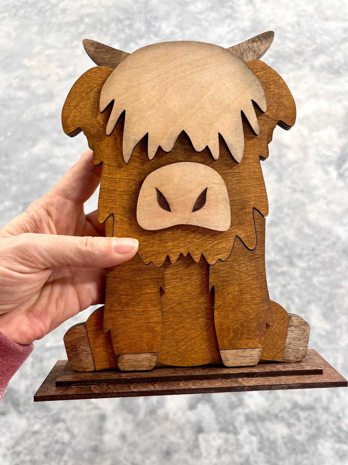 Cow Home Decor, Highland Cow Sign, Highland Cow Home Decor, Shelf ...