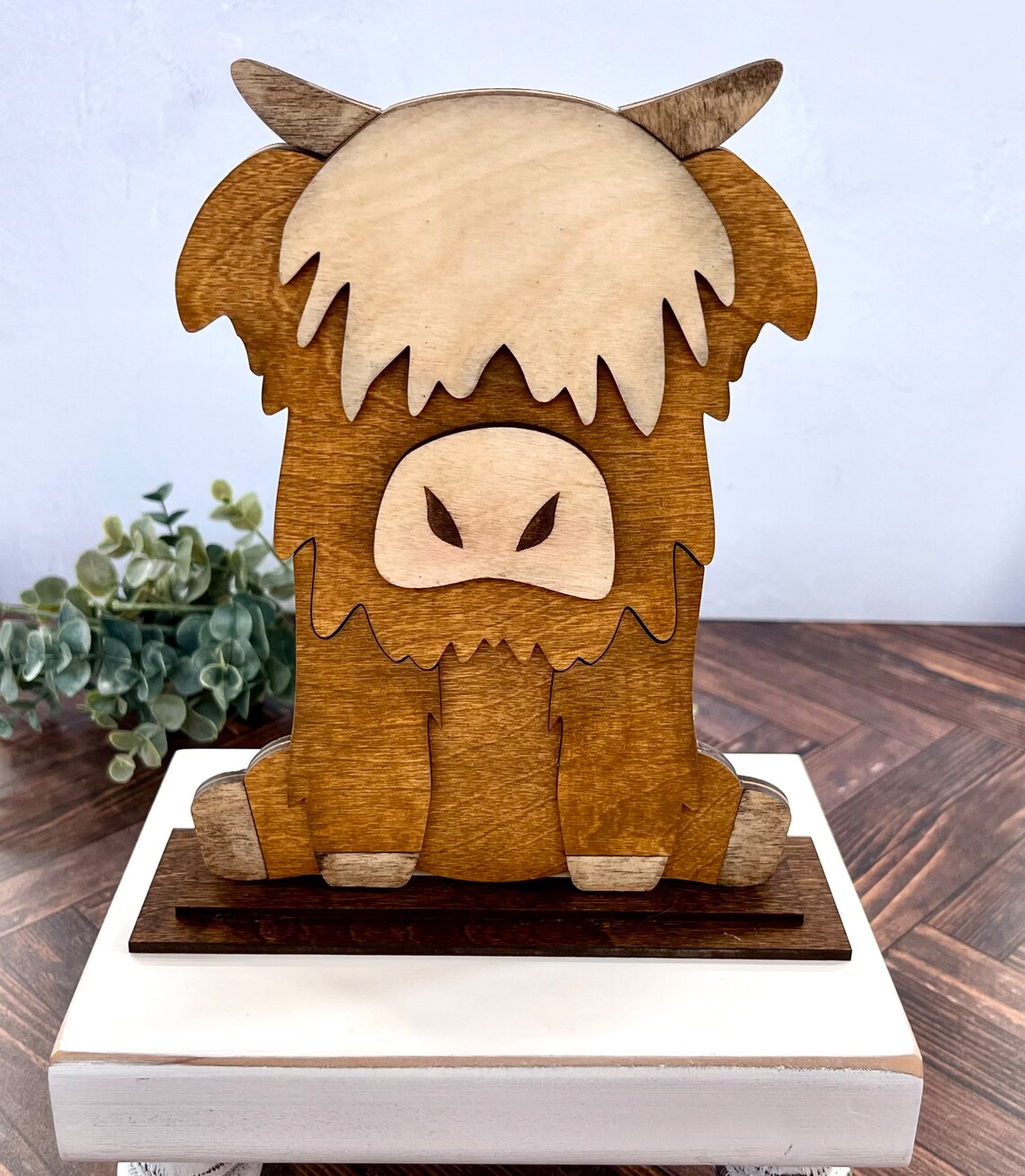 Cow Home Decor, Highland Cow Sign, Highland Cow Home Decor, Shelf ...
