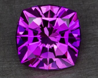 Violet Purple Sapphire Loose Lab Created Conflict Free Hanami Cut ...