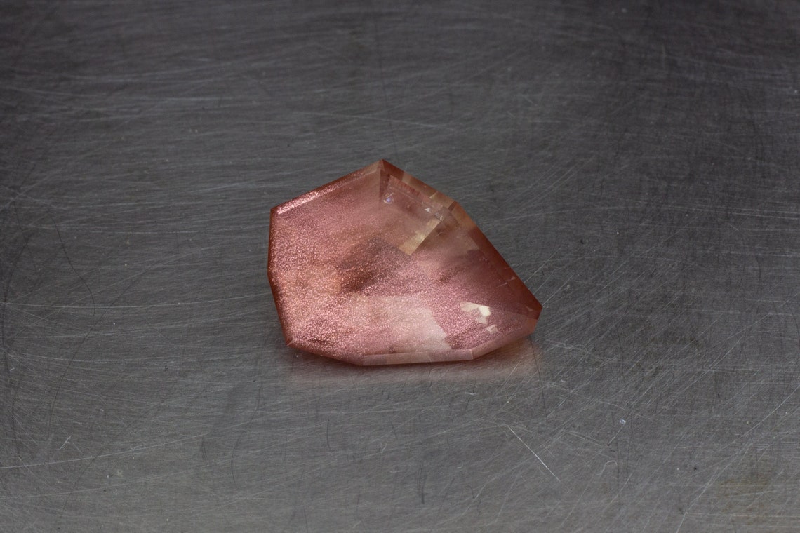 Natural Untreated Oregon Sunstone With Copper Schiller Precision Cut ...