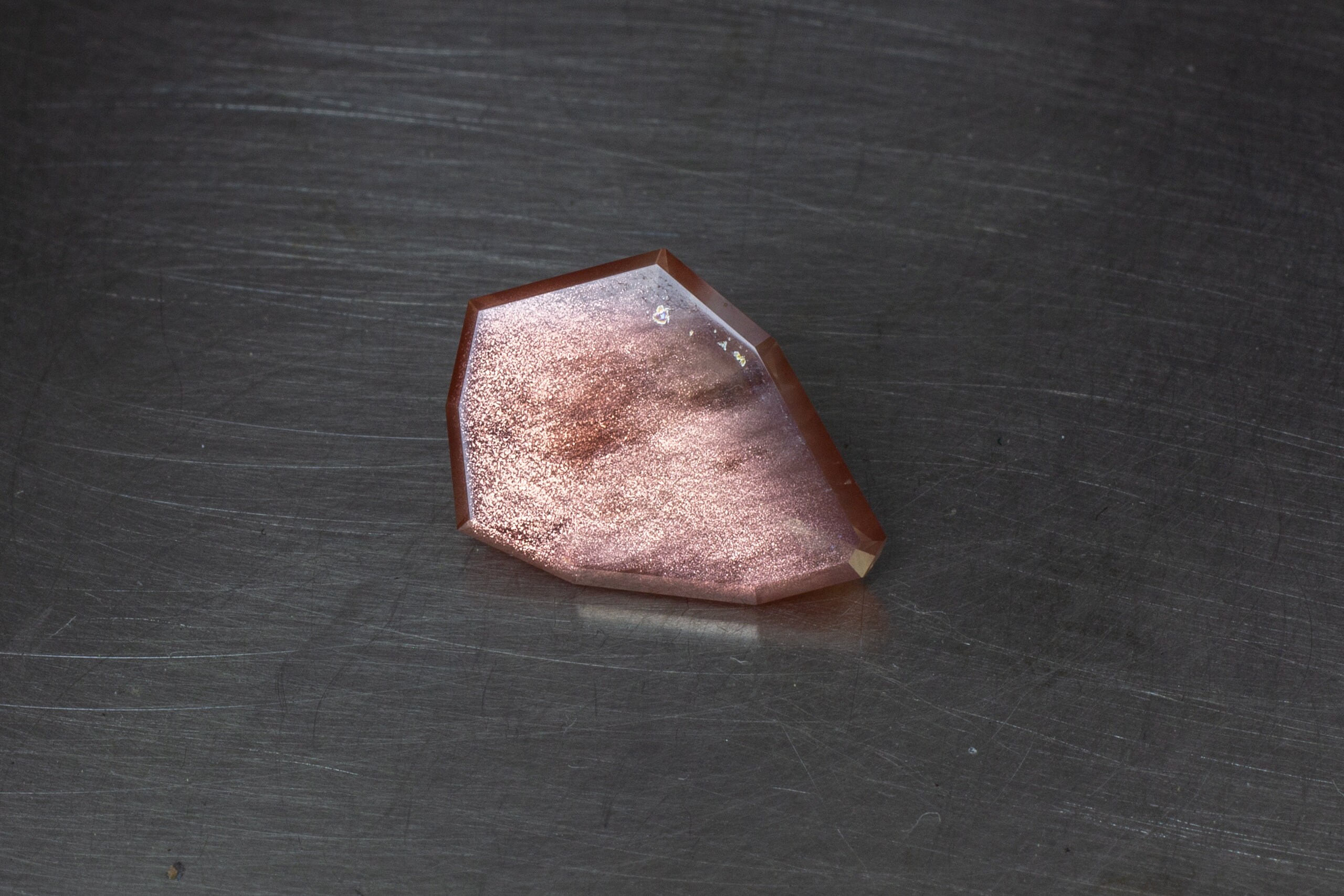 Natural Untreated Oregon Sunstone With Copper Schiller Precision Cut ...
