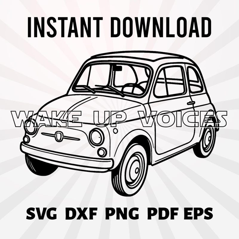 Fiat 500 svg - Etsy Italia