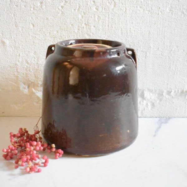 Brown Crock - Etsy