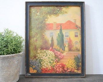 Antique framed art | Etsy