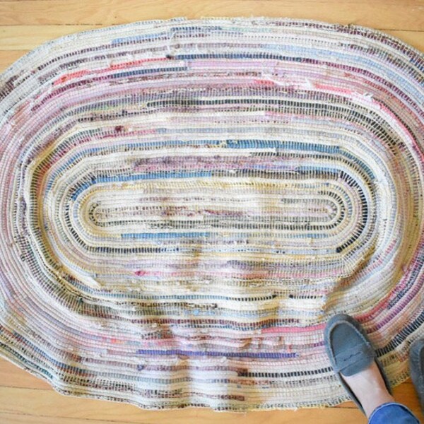 Oval Rag Rug - Etsy