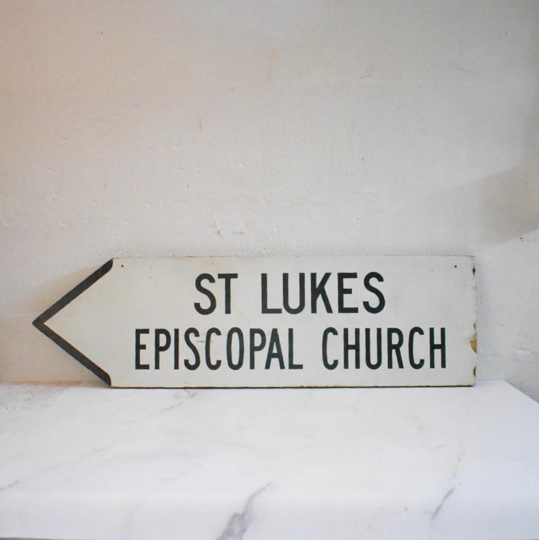 Vintage Church Sign - Double Sided - Etsy