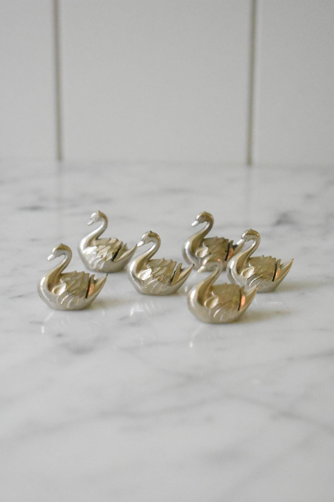 French Swan Place Card Holders / Wedding Decor/ Party Decor - Etsy