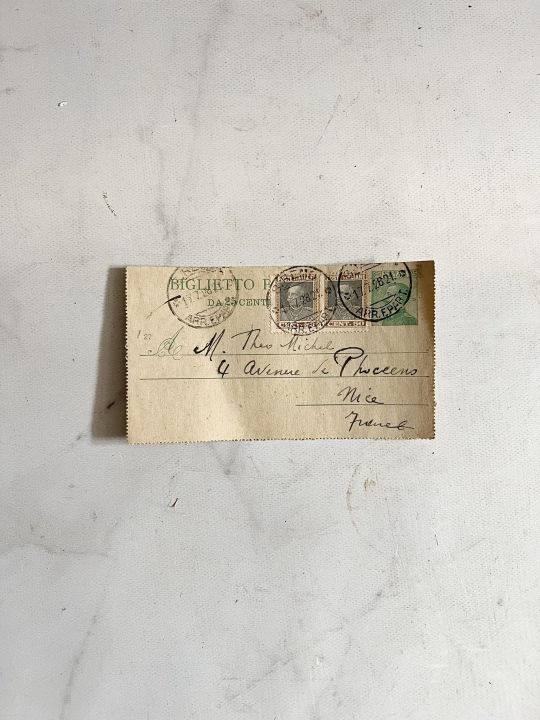 Antique French Postal Note - 1928 French Ephemera - Etsy