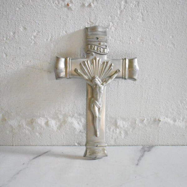 Silver Crucifix - Etsy