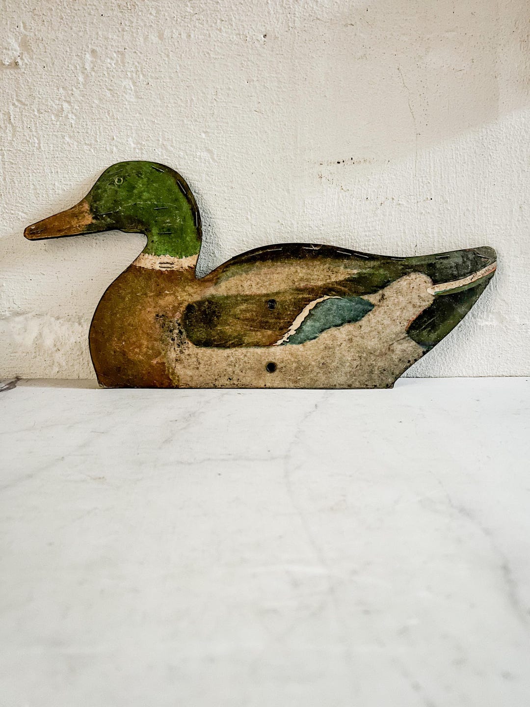 Antique Paper Duck Decoy - Mallard Duck - Etsy