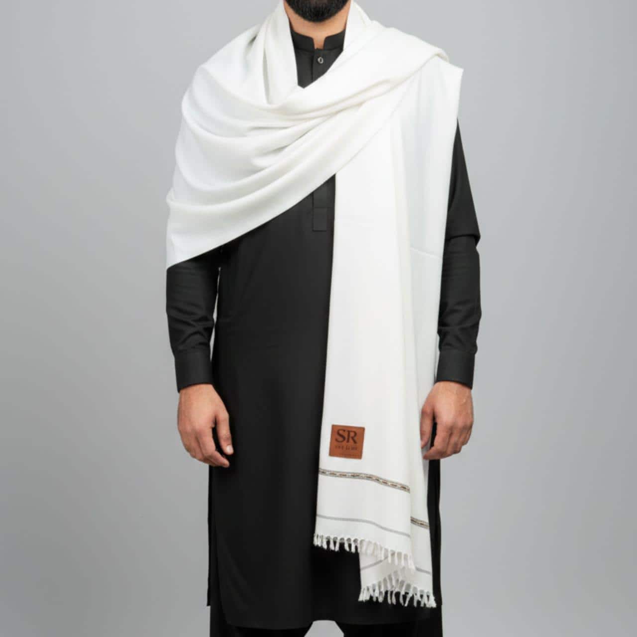 Pure White Wool Shawl for Men | Handmade Pakistani Gents Shawl! - Etsy