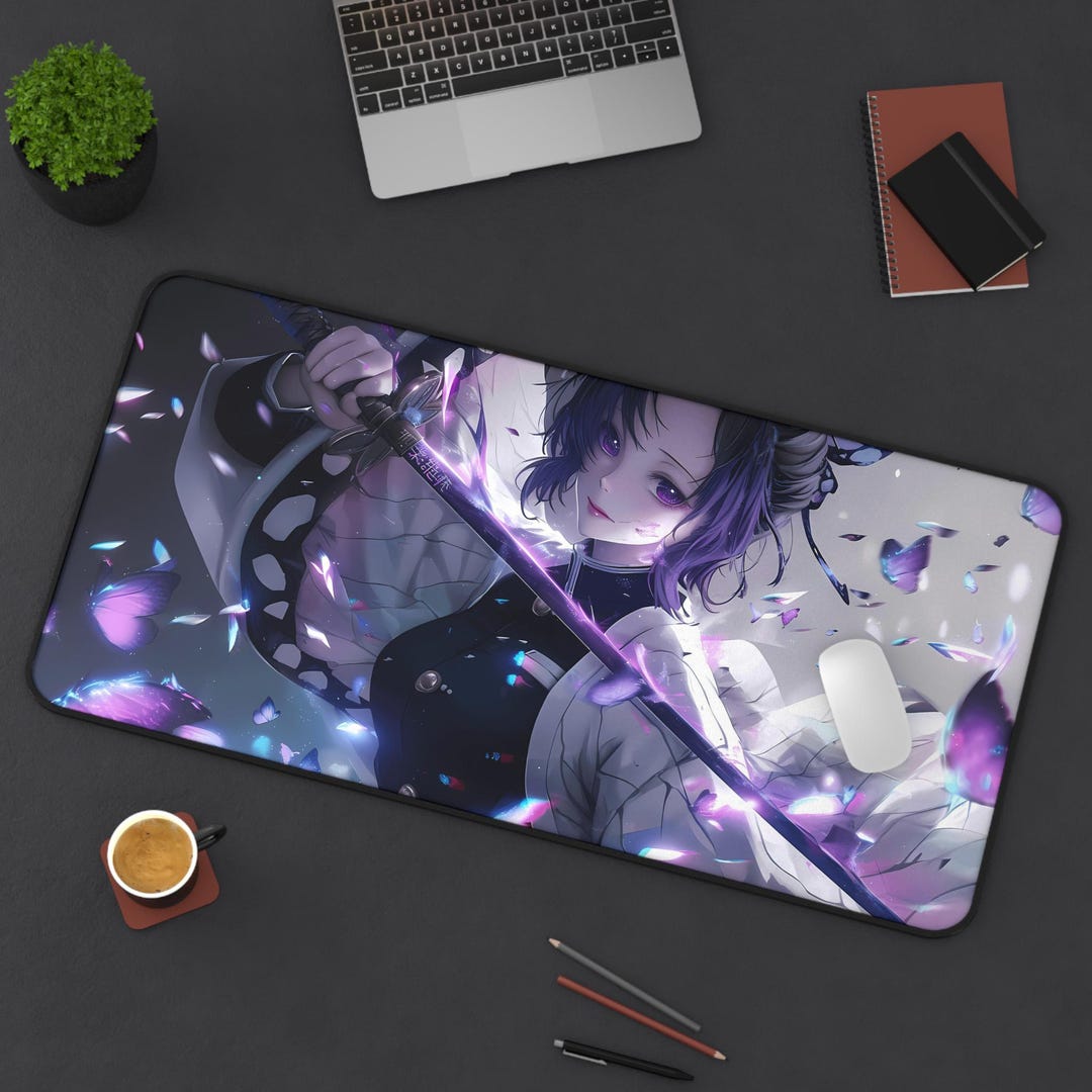 Demon Slayer Shinobu Kacho XXL Mouse Pad, Kimetsu No Yaiba Non-slip XXL ...