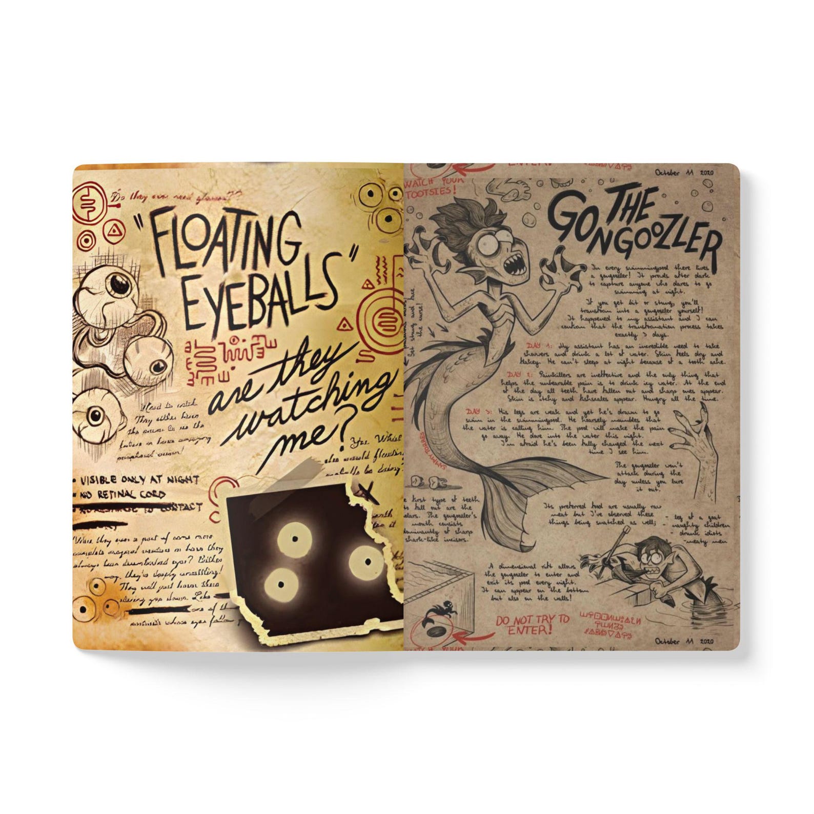 Gravity Falls Journal 1: Collectible Cartoon Fan Journal With Prints - Etsy