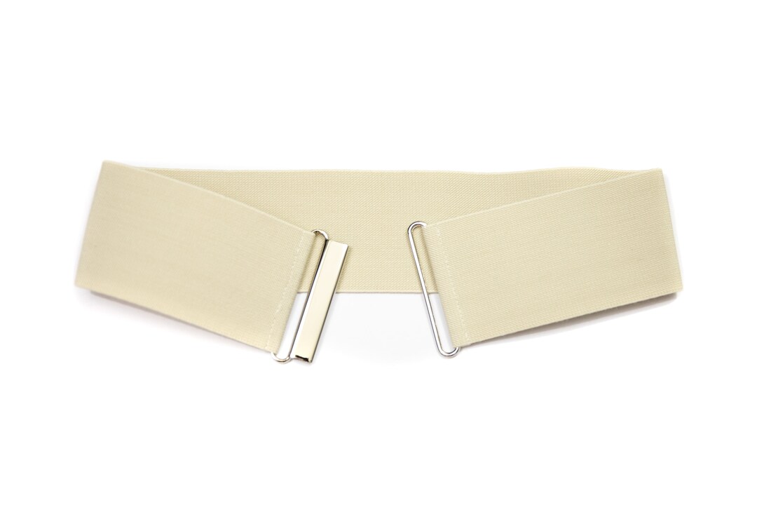 3 Cream Elastic Waist Cincher Belt Wide Belts for Women - Etsy