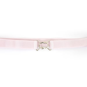 1" Light Pink Satin Elastic Waist Belt for Women's Dresses, Weddings ...