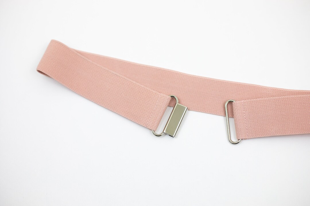 1.5 Blush Pink Stretch Belt Elastic Waist Belt for - Etsy