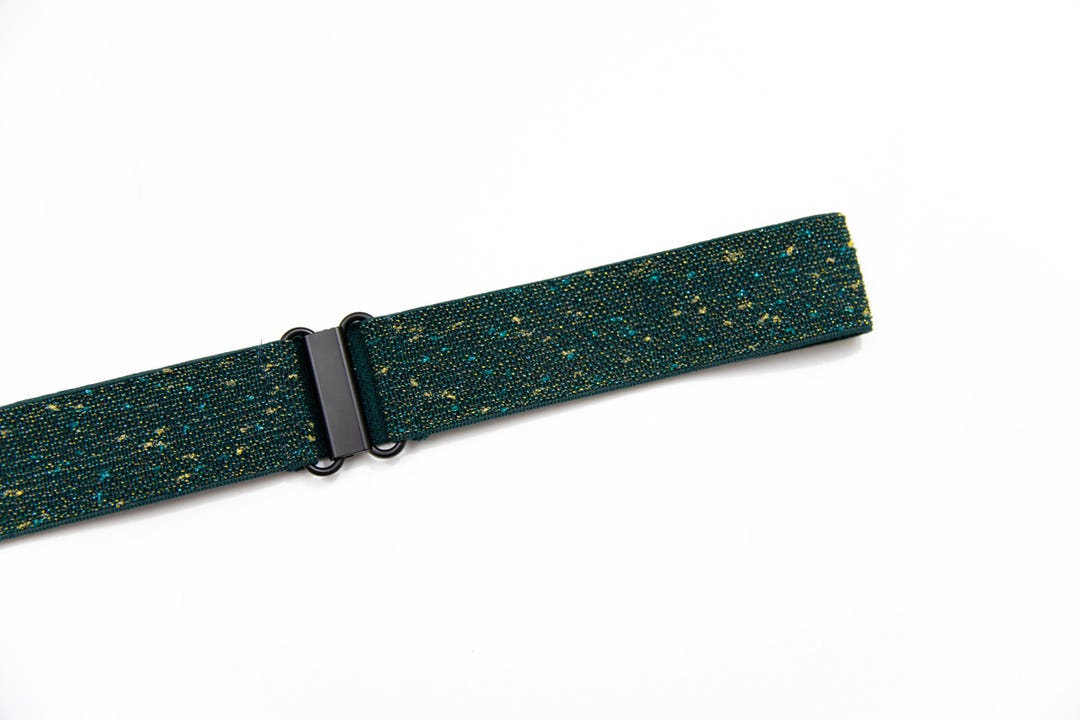 1.5" Green Glitter Elastic Belt - Stretch Cinch Belt for Women - Etsy