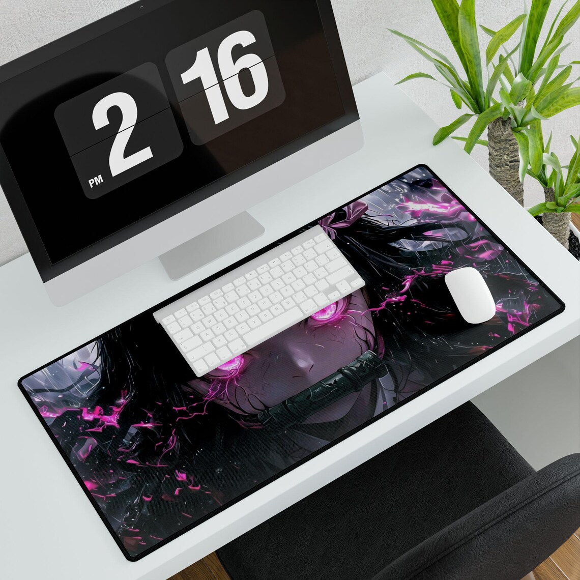Anime-inspired Desk Mat, Nezuko Kamado Gaming Desk Pad, Decorative Desk ...