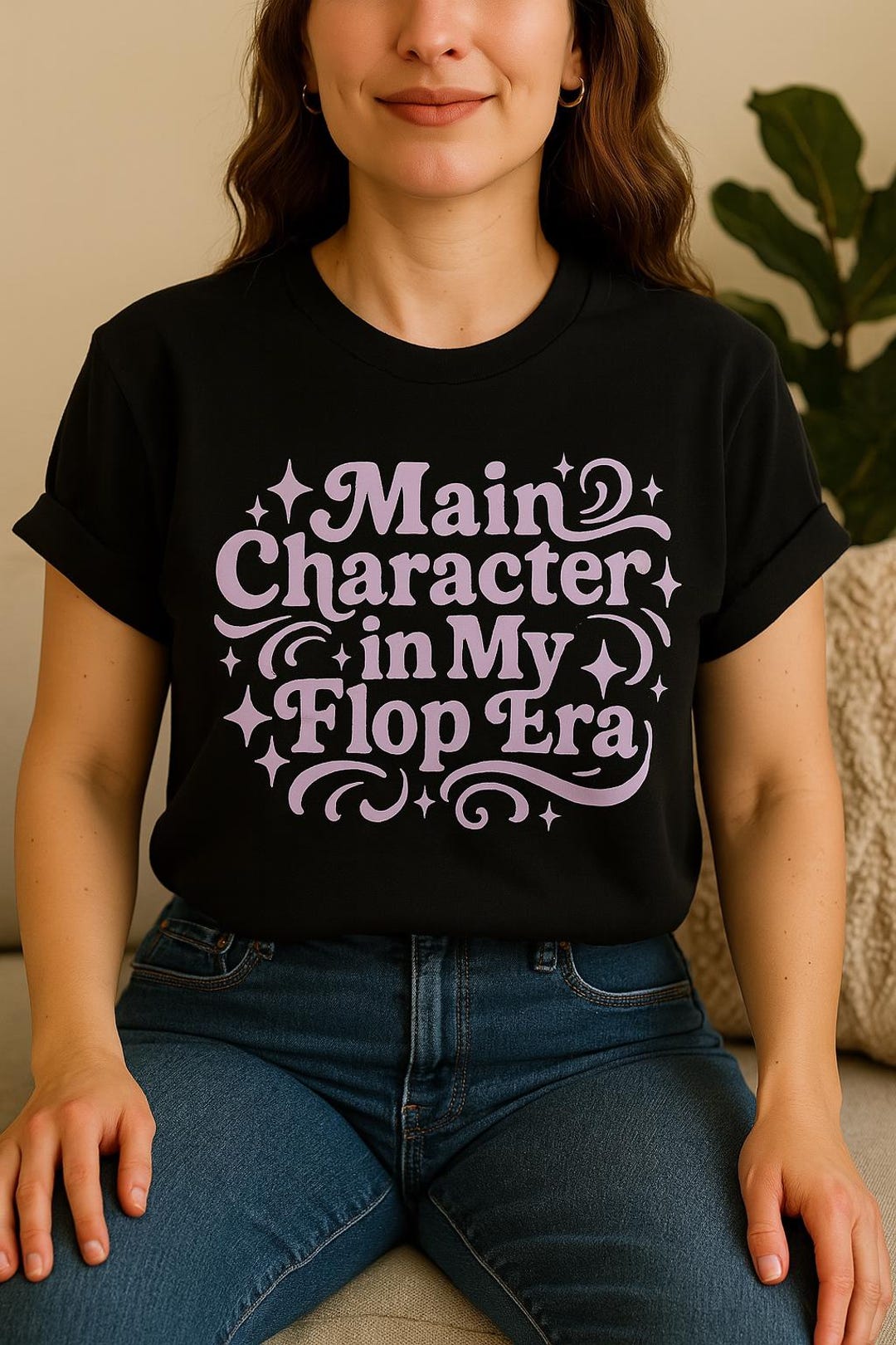 Main Character in My Flop Era Shirt Funny Viral Chaotic Energy T Shirt ...