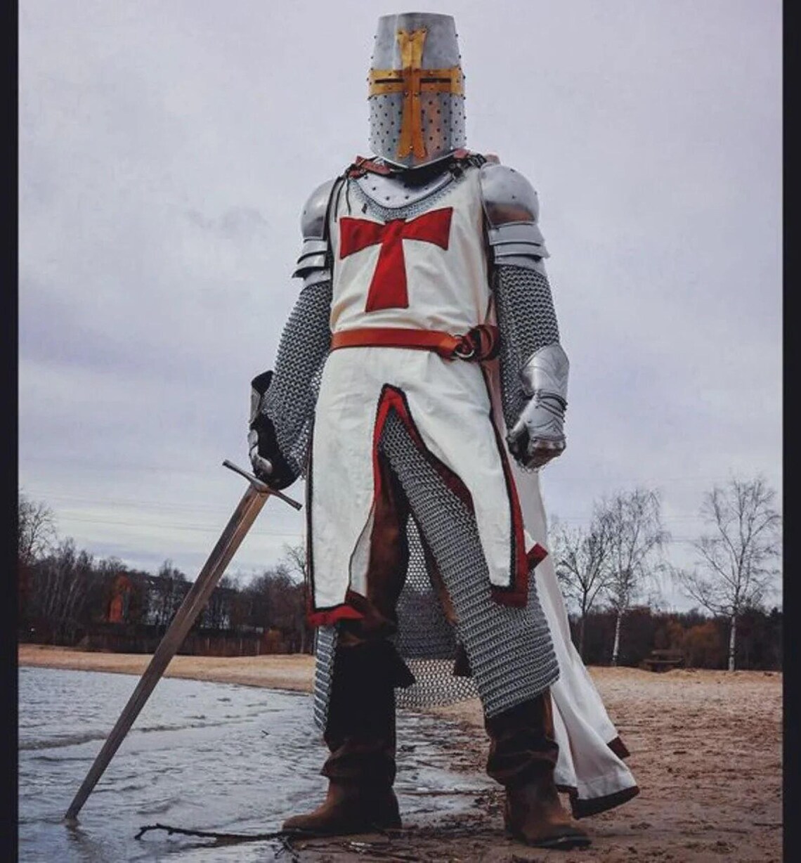 Wearable Medieval Knight Suit of Armor: Crusader Full Body Cosplay - Etsy