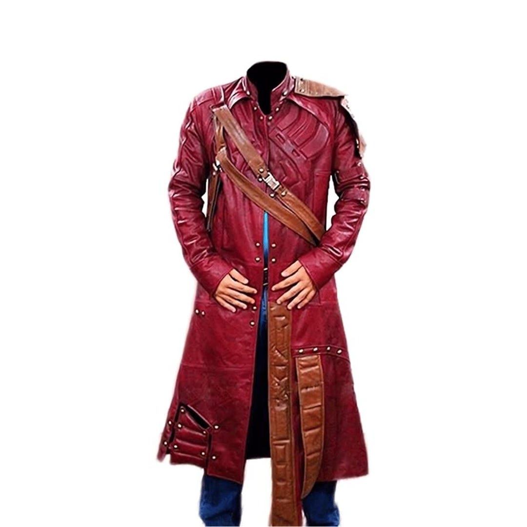 Star Lord Style Faux Leather Coat – Sci-fi Inspired Cosplay Jacket for ...