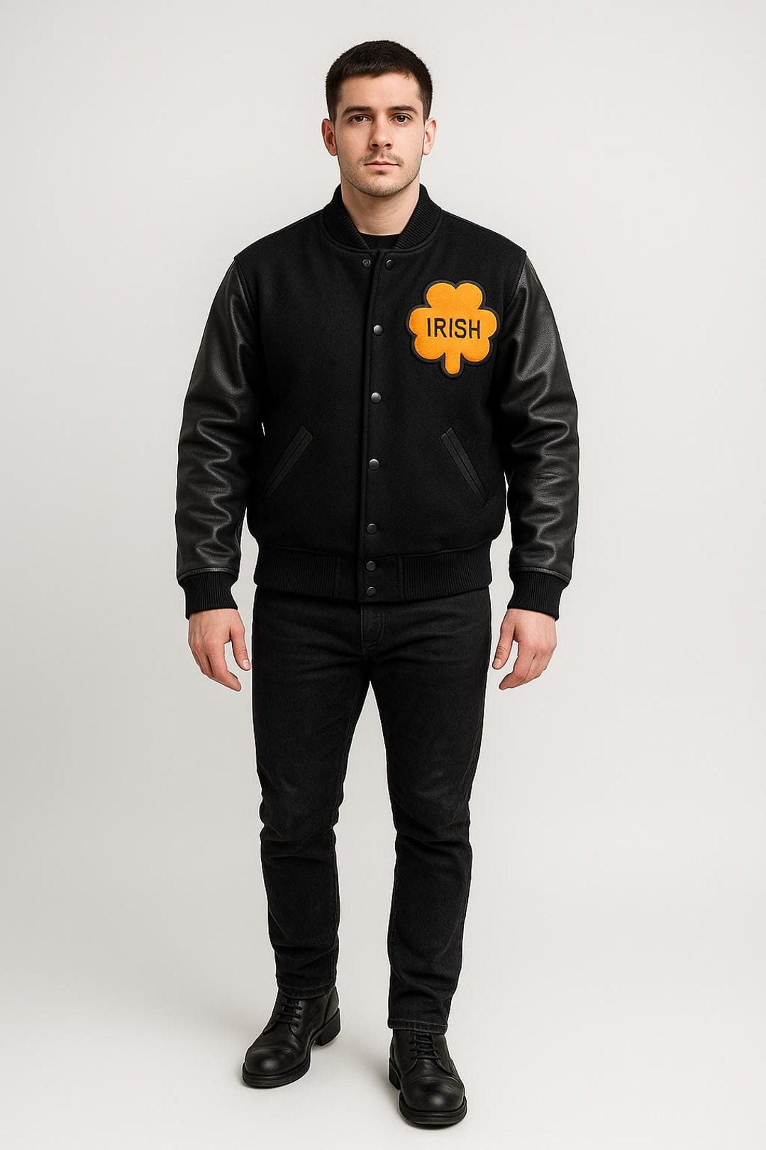 Rudy Notre Dame Varsity Bomber Jacket – Fighting Irish Letterman Coat ...