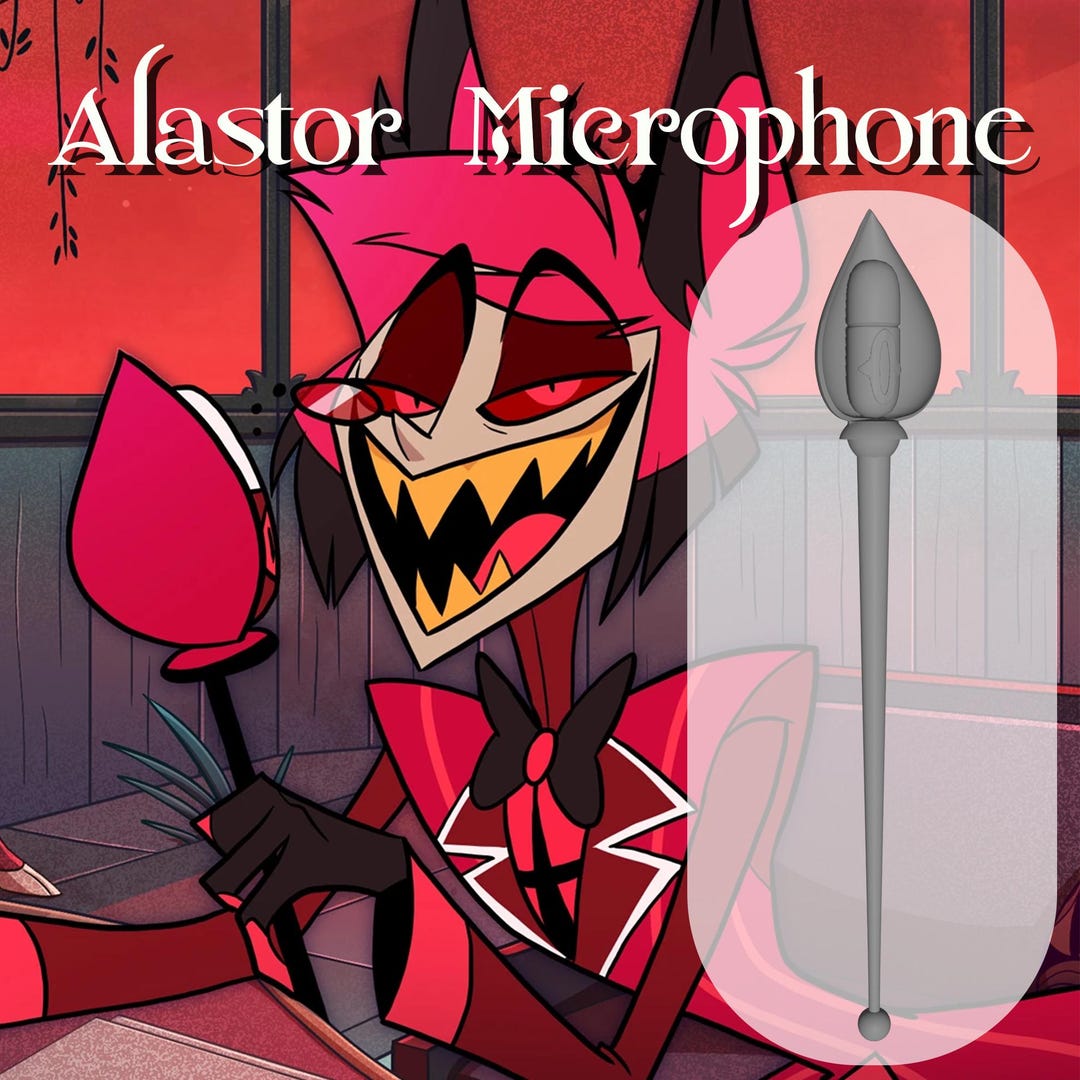 Alastor Hazbin Hotel Microphone - Etsy UK