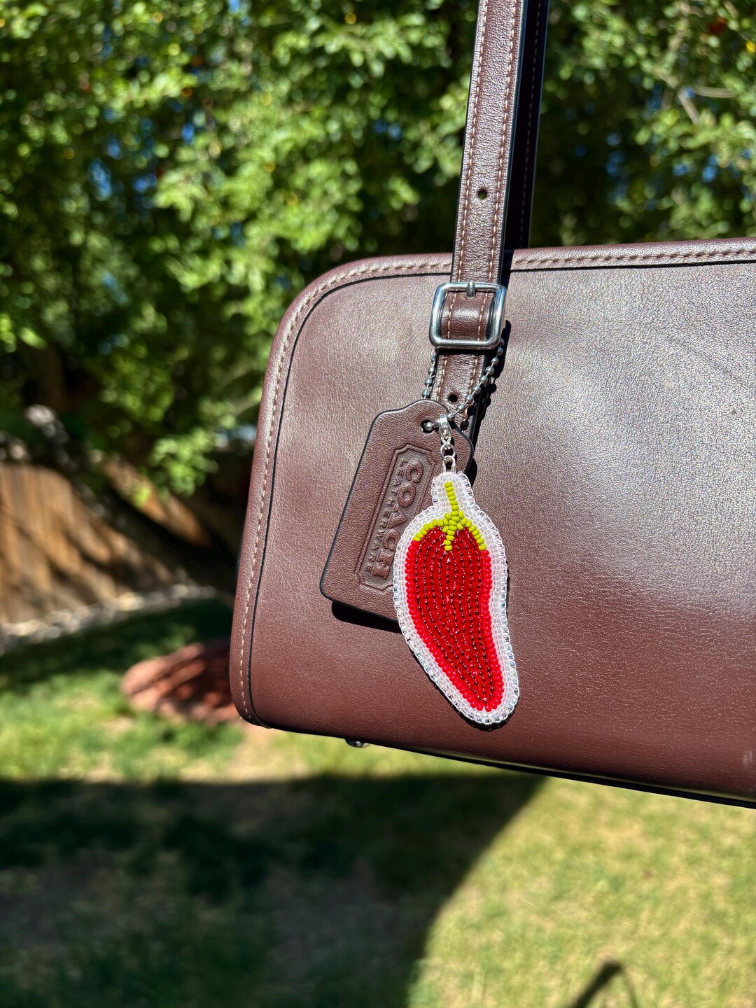 Beaded Chili Pepper Bag Charm - Etsy