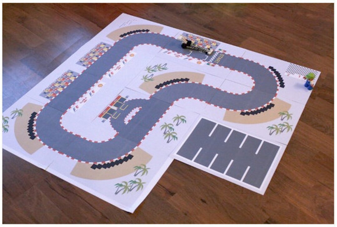 Printable FORMULA ROAD Playground, Printable Toy Kit, Road, Diy Kit ...