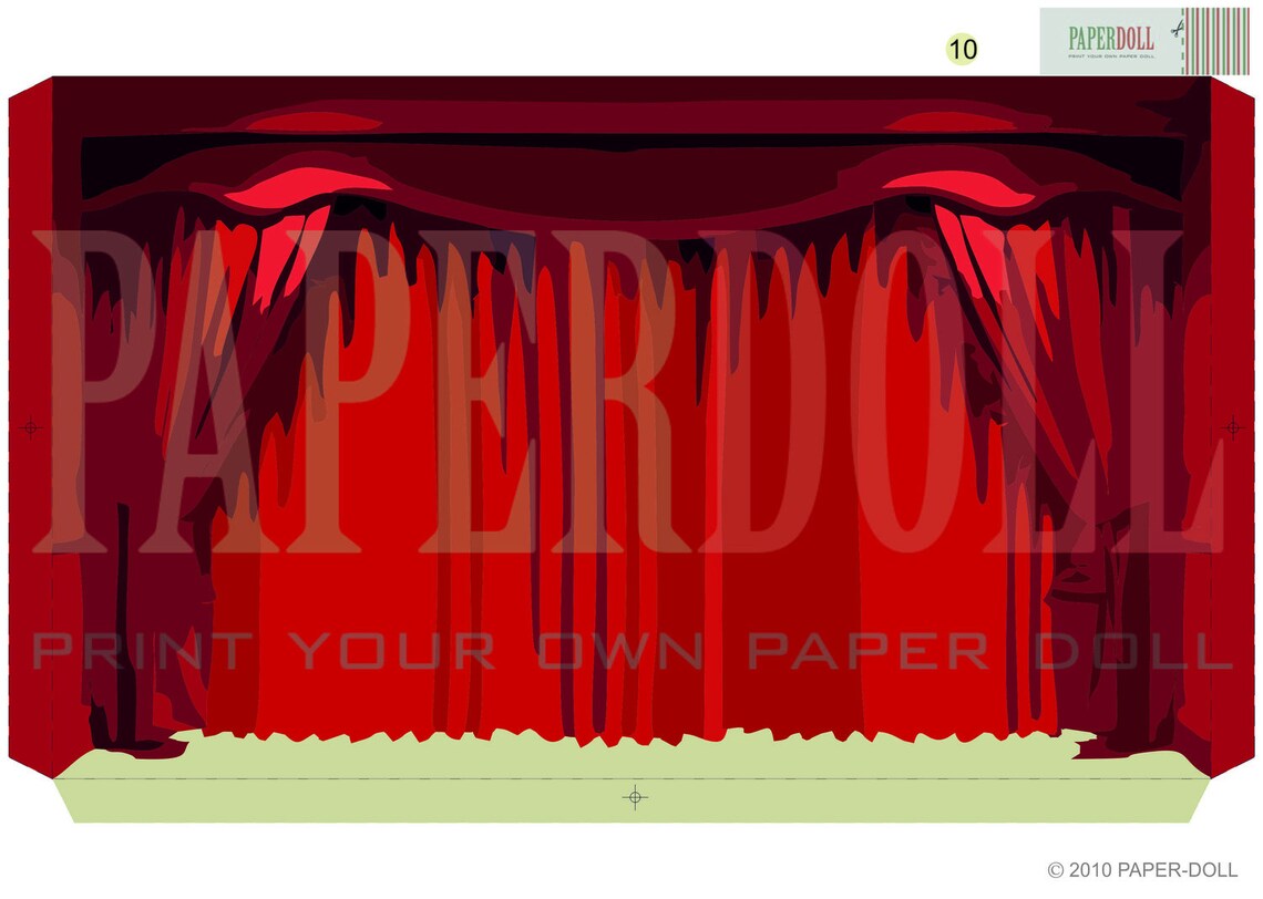 Paper STAGE Printable Toy Paper Doll House Ballerina | Etsy