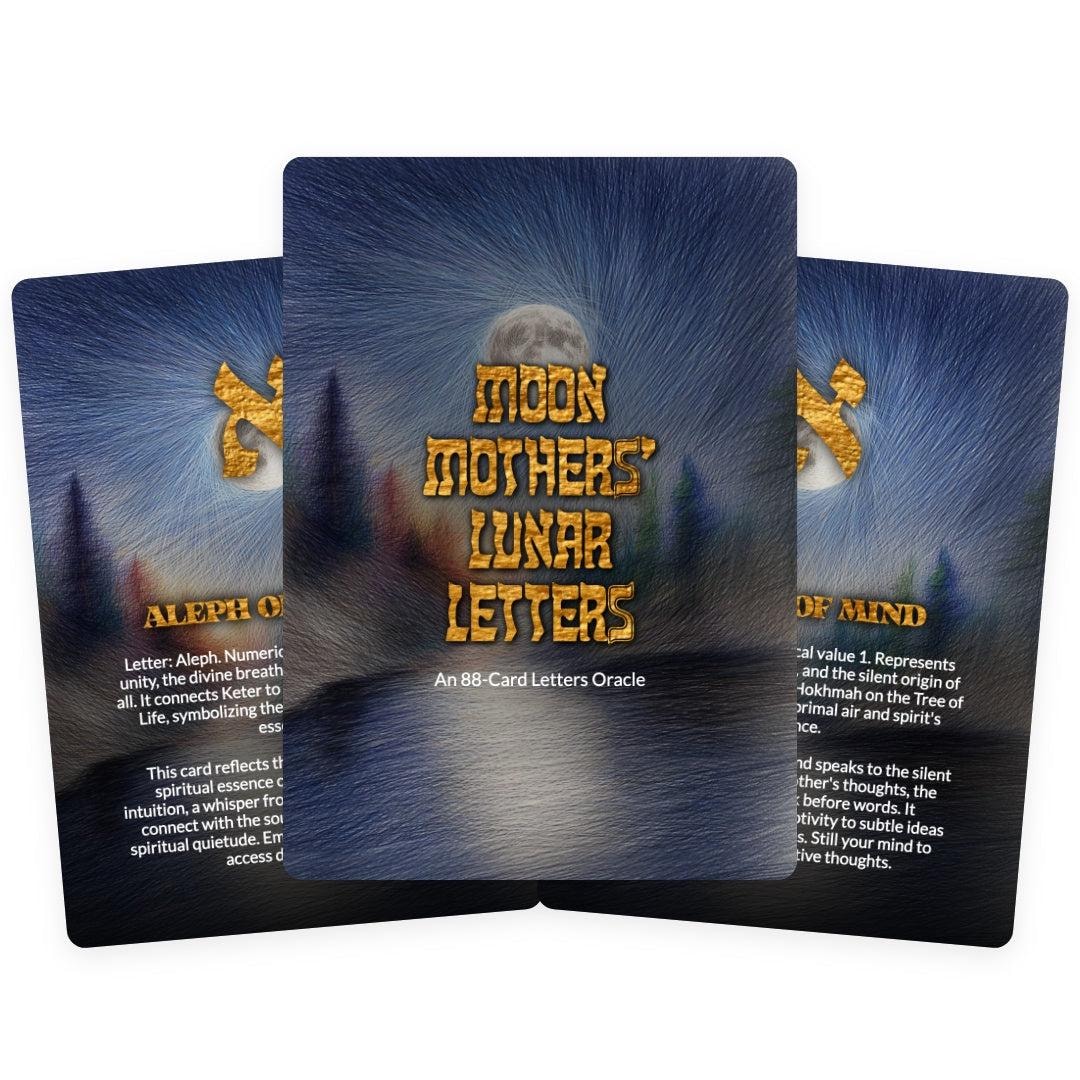 Moon Mothers' Lunar Letters - 88 Cards Deck - Jewish Wisdom - Etsy