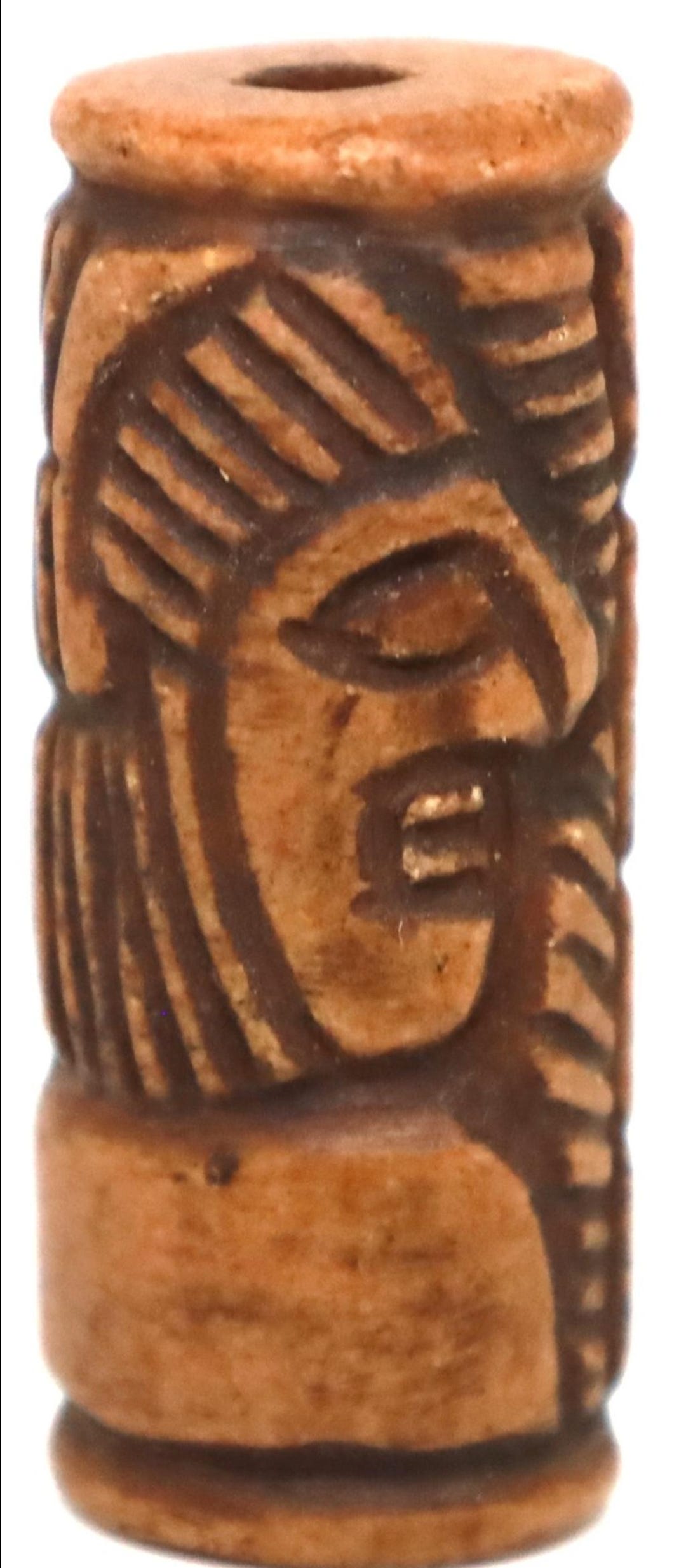 Ancient Near Eastern Jasper Cylinder Seal Bead – Rare Engraved Stone ...