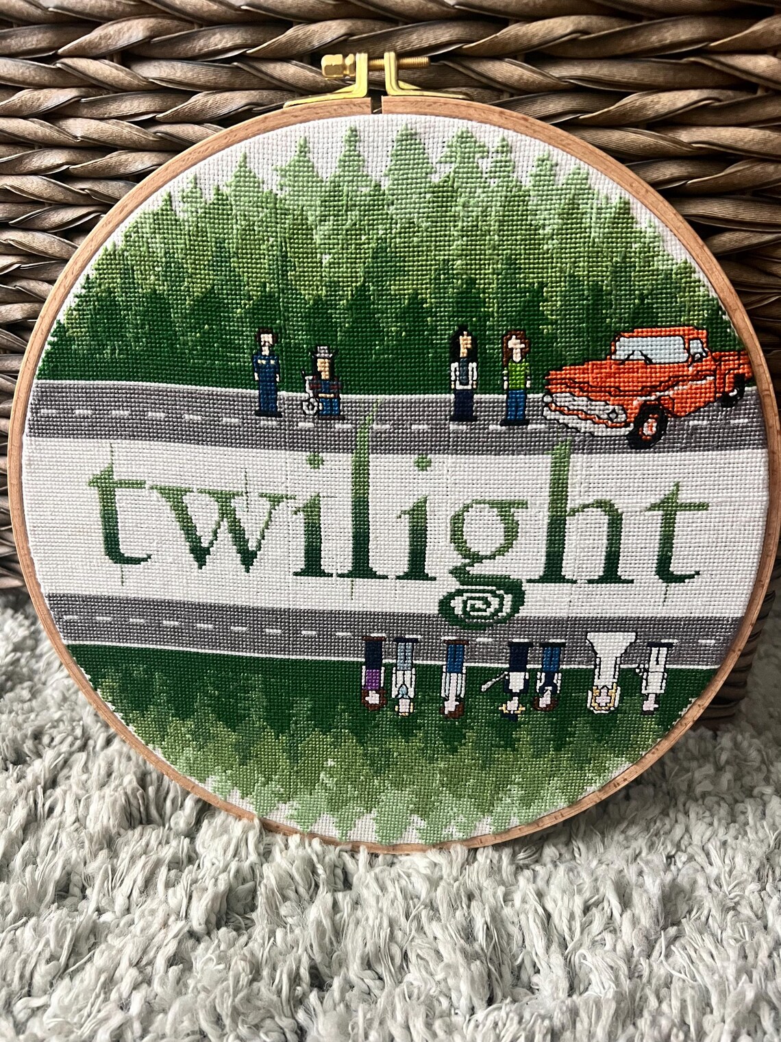 Twilight Movie Completed Finished Counted Cross Stitch Embroidery ...