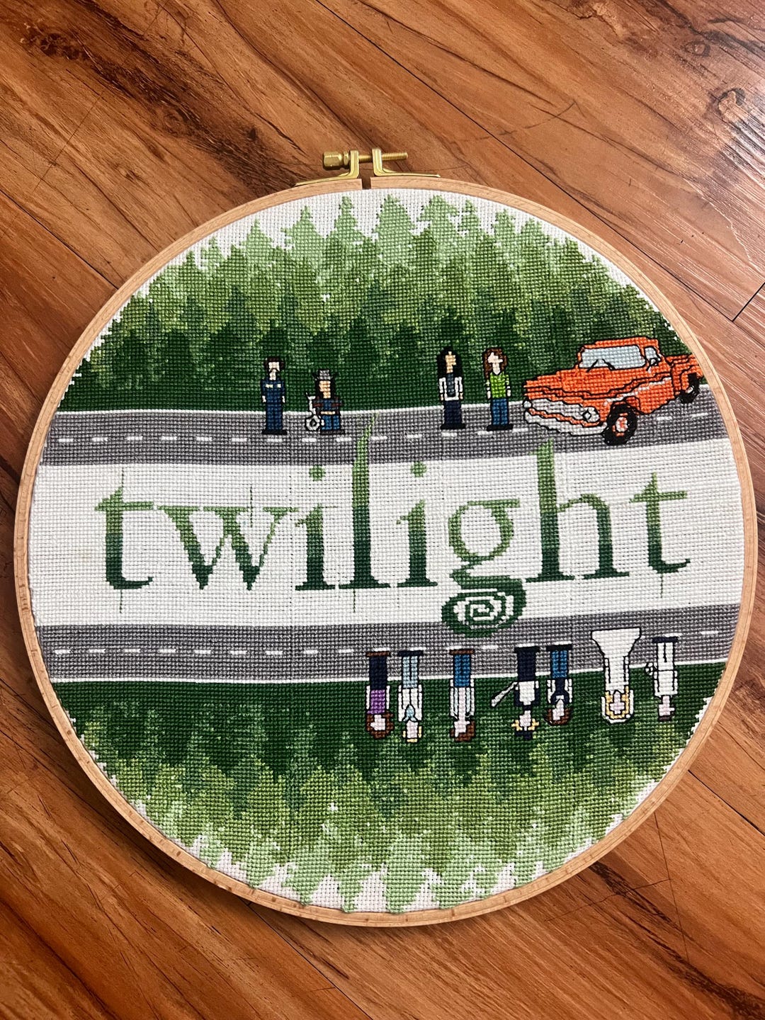 Twilight Movie Completed Finished Counted Cross Stitch Embroidery ...