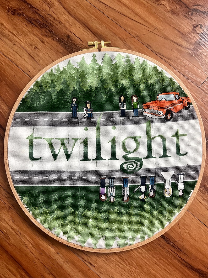 Twilight Movie Completed Finished Counted Cross Stitch Embroidery ...