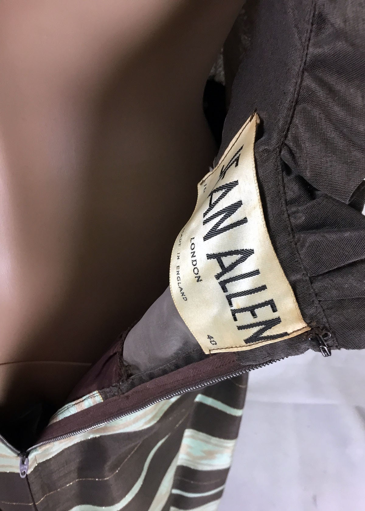 Vintage Jean Allen Maxi Dress Original Vintage 1970s Brown - Etsy