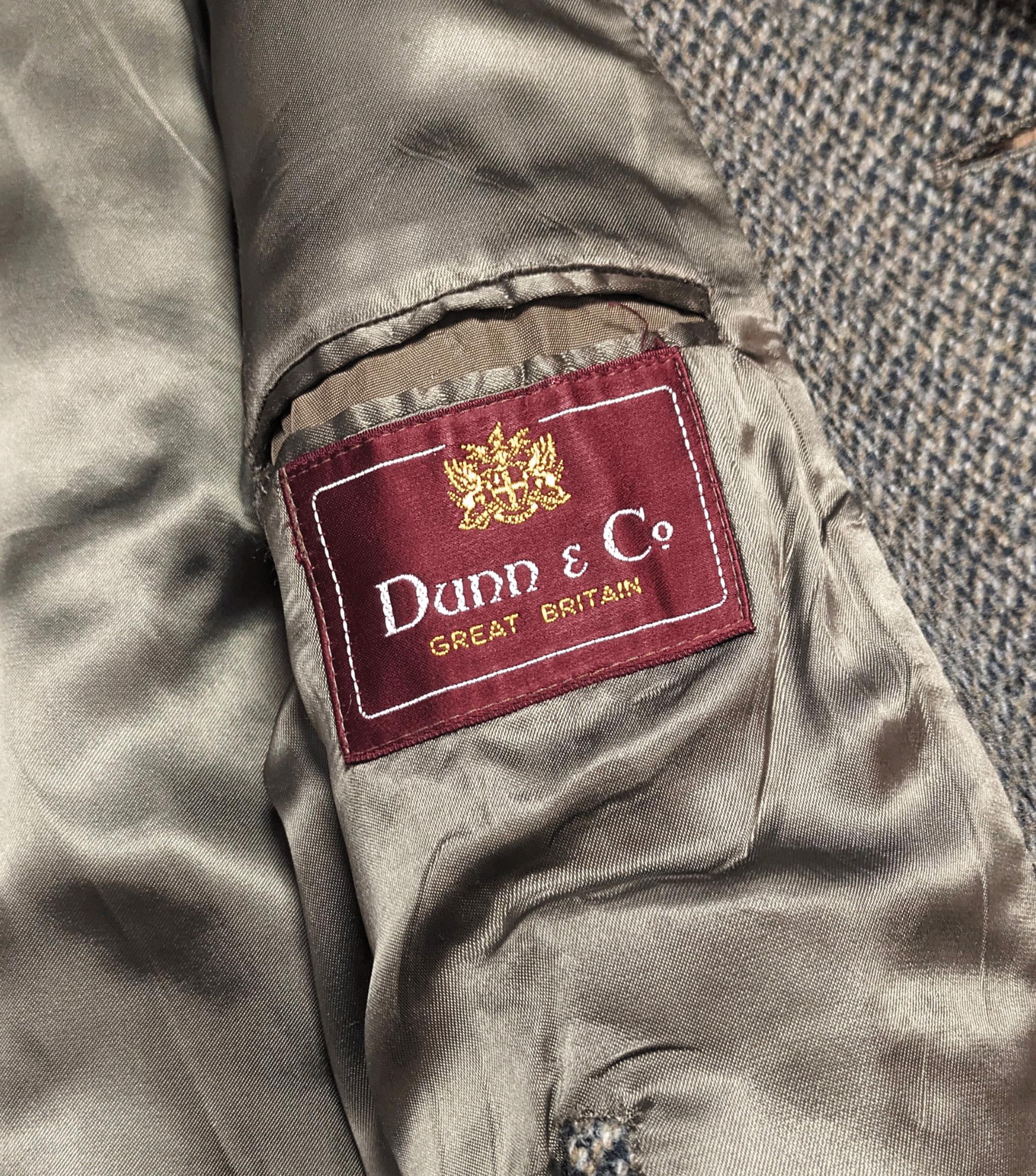 Mens Vintage Overcoat Dunn & Co Tweed Crombie Overcoat Size Medium ...