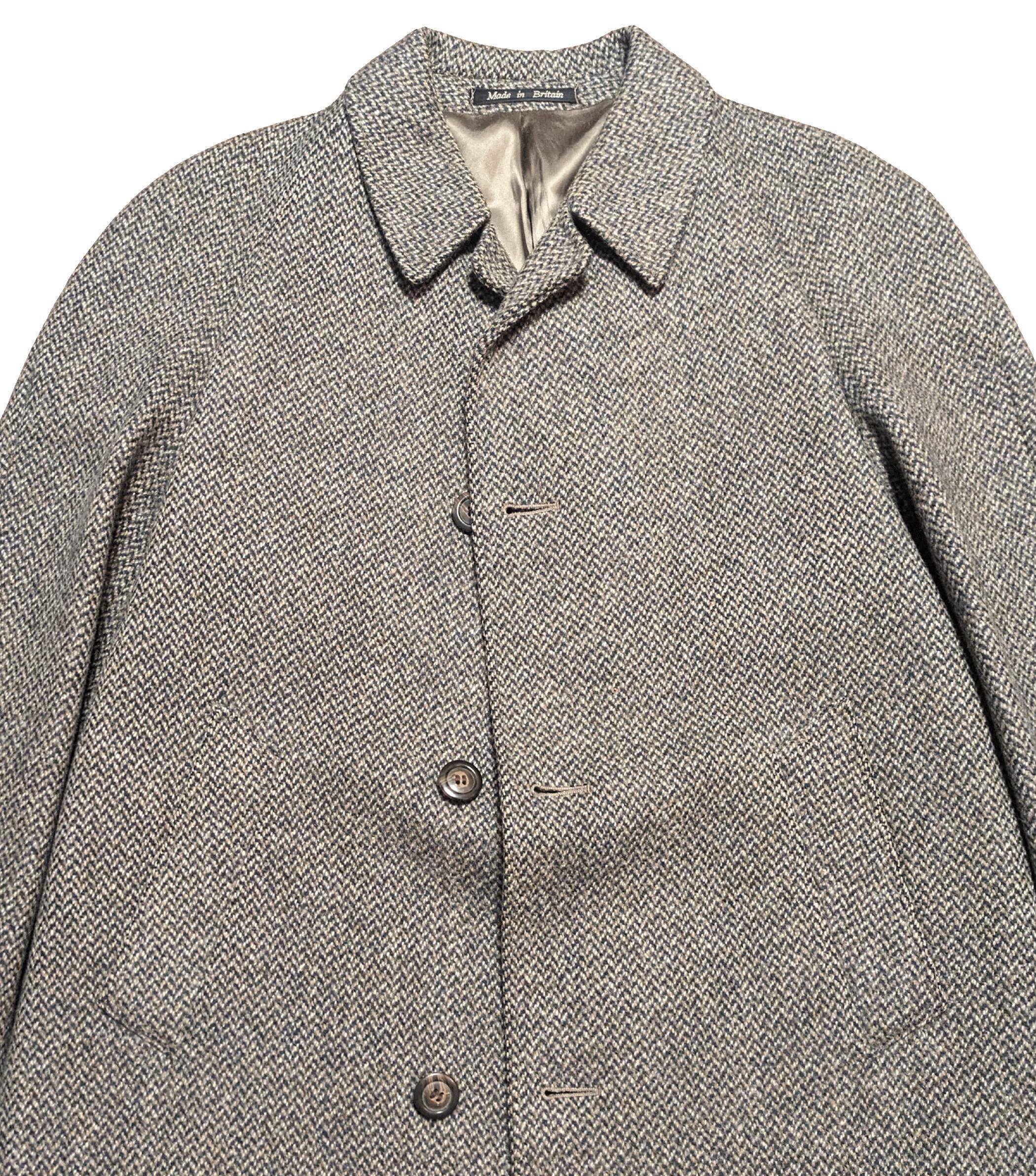 Mens Vintage Overcoat Dunn & Co Tweed Crombie Overcoat Size Medium ...