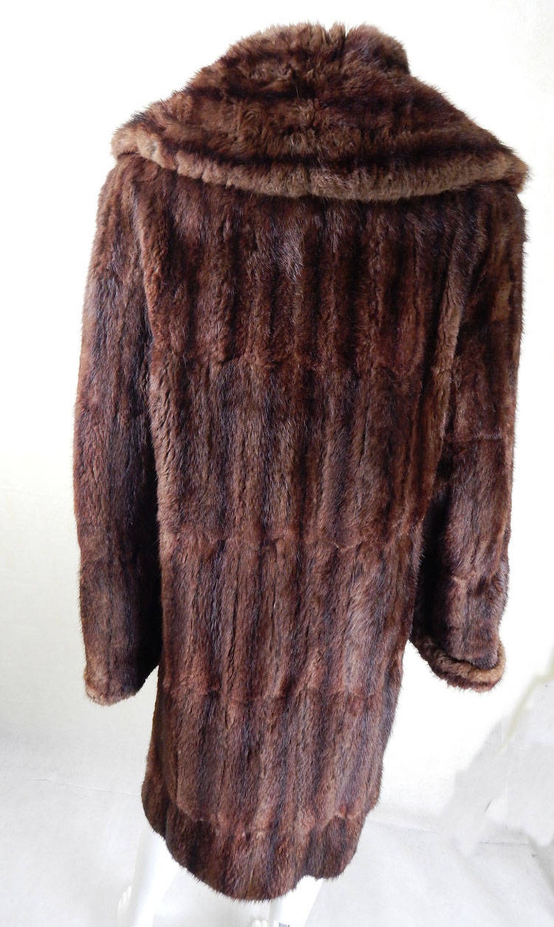 Vintage Mink Fur Coat Amazing Original 1940s Mink Fur Coat UK Size 12/ ...