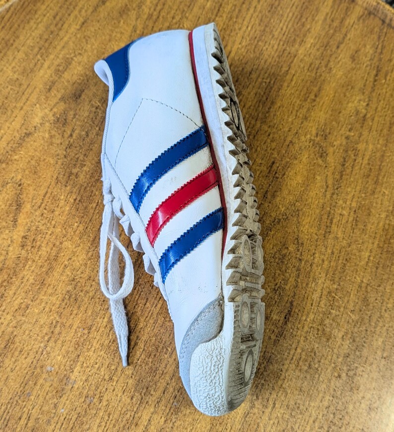 Vintage Adidas ROM Trainers: Retro White Sneakers, UK Size 7 - Etsy